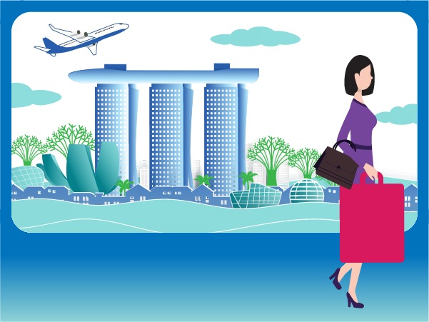 Marina Bay Sands Cartoon